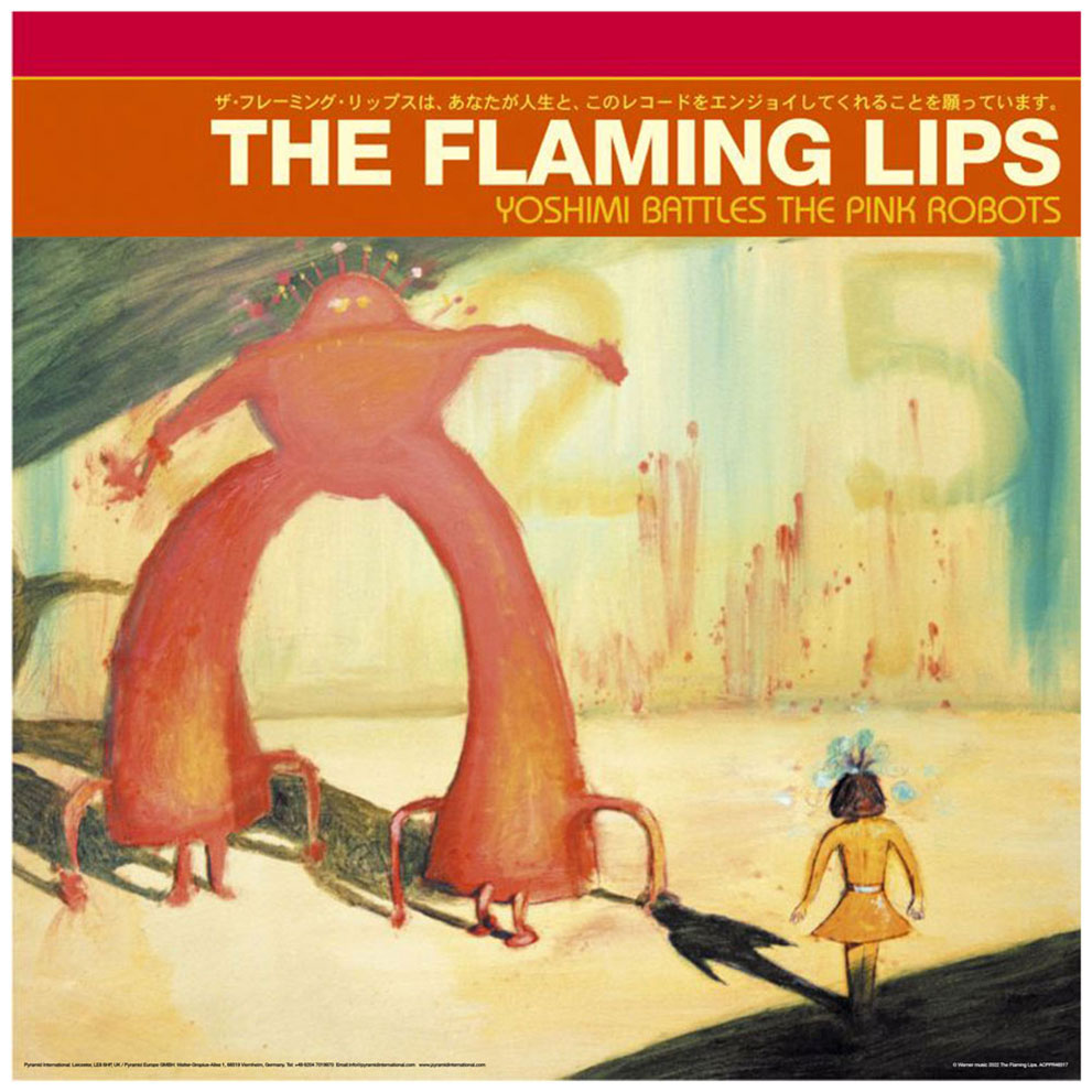 The Flaming Lips (Yoshimi Battles the Pink Robots) Album Cover Framed ...