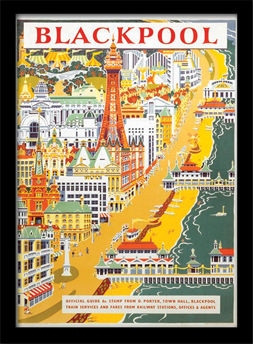 Blackpool (6) Mounted 30 x 40cm Print | The Art Group