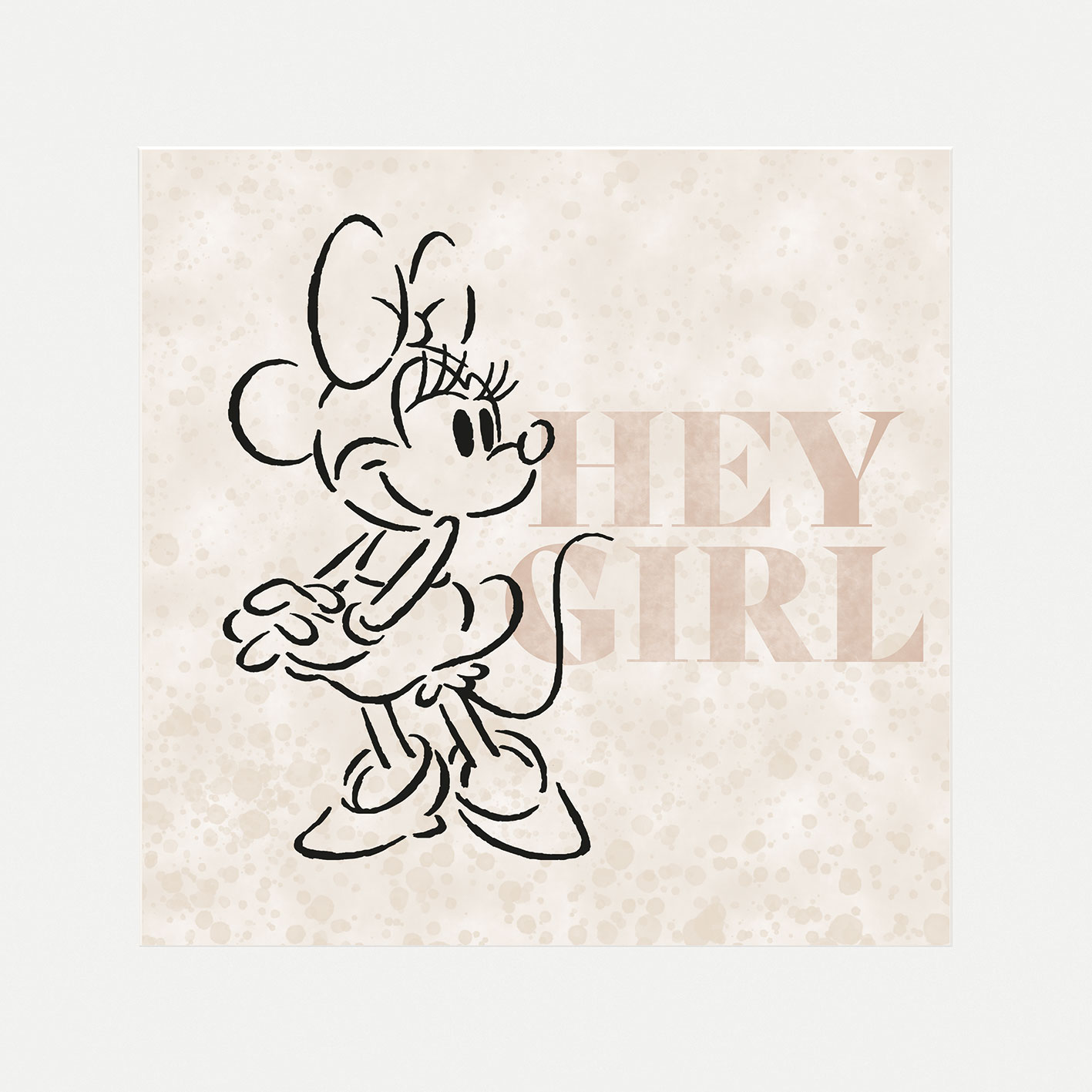 Minnie Mouse (Hey Girl) Mounted Print | The Art Group