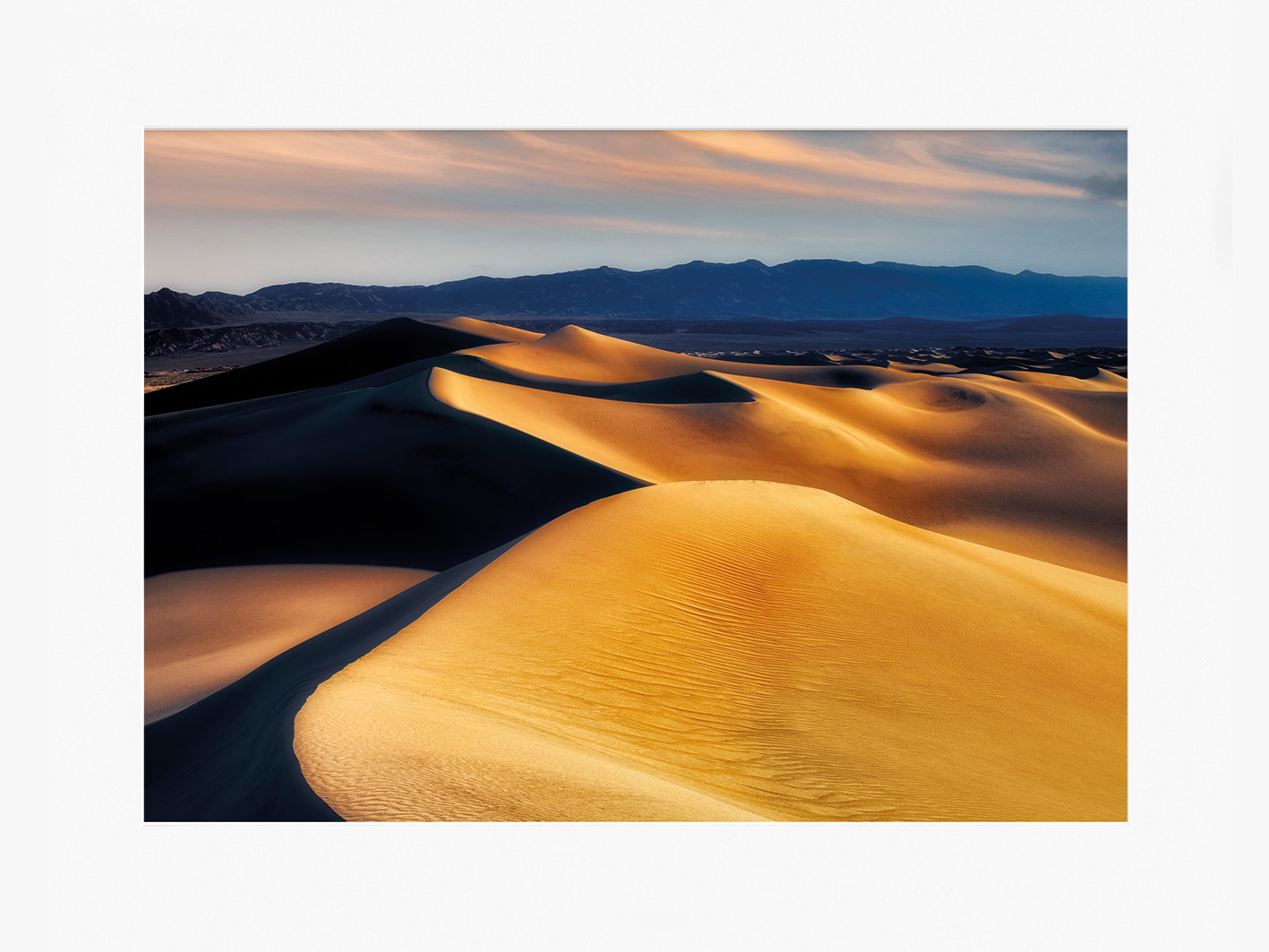 Dennis Frates (Death Valley First Light) Mounted Print | The Art Group