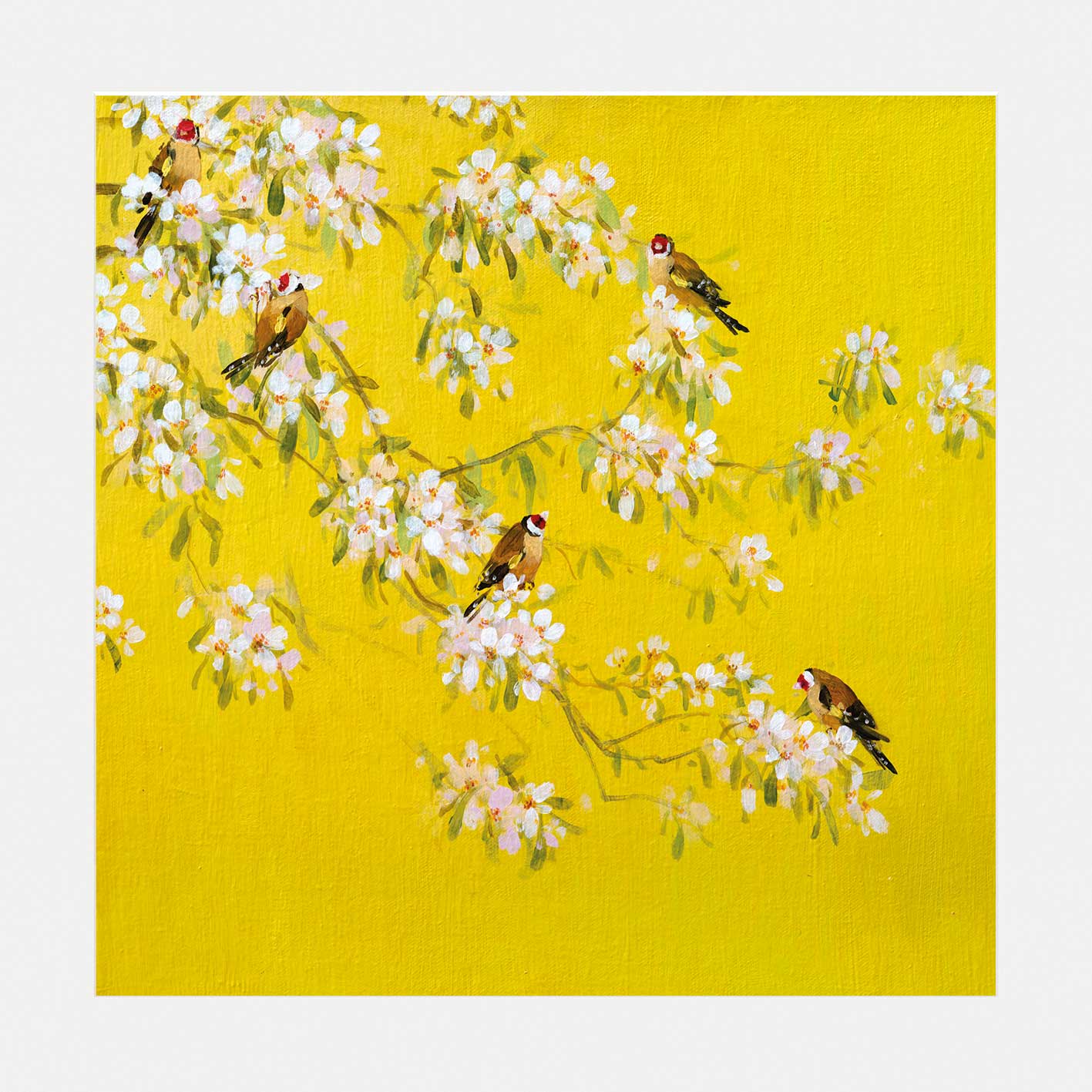 Fletcher Prentice (Spring Goldfinches) Mounted Print | The Art Group