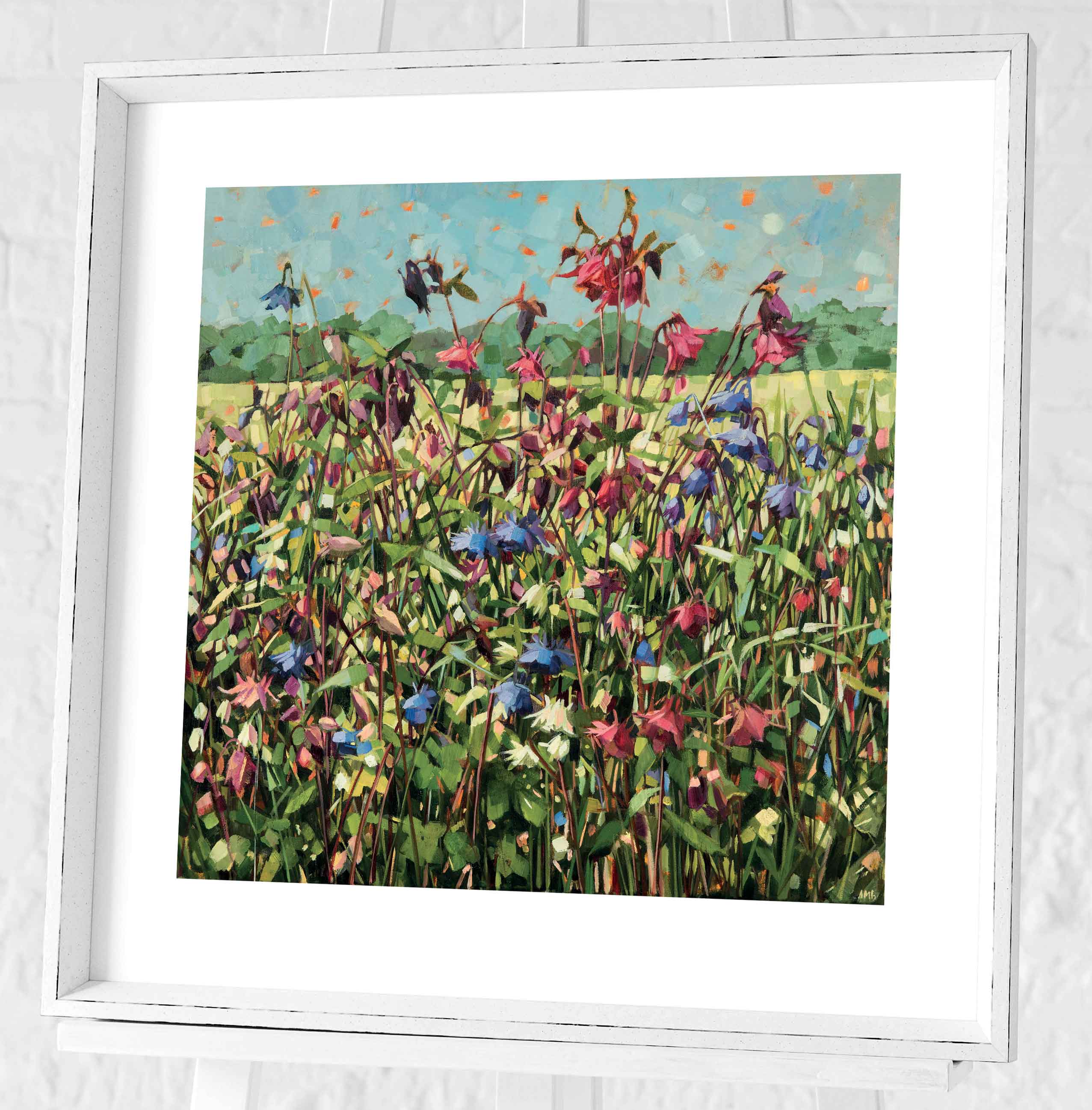 Anne-Marie Butlin (Aquilegia) Pre-Framed Art Print | The Art Group