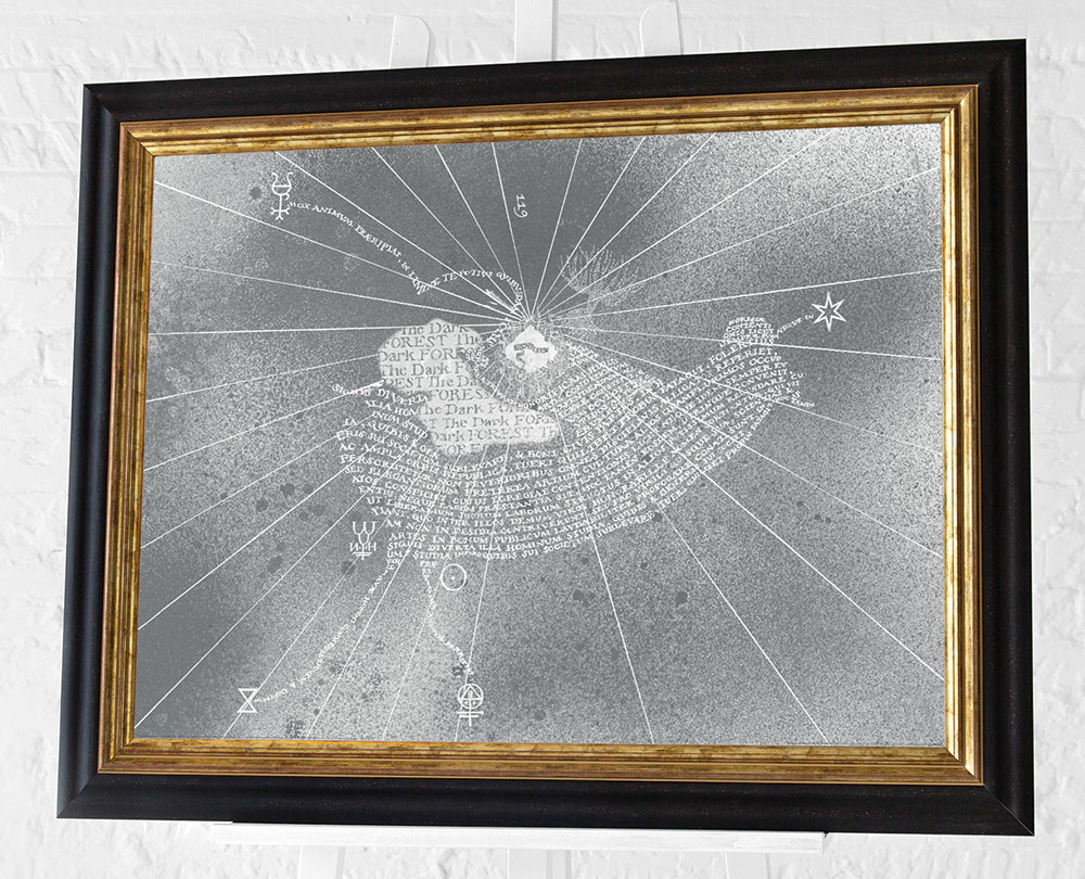 Harry Potter (Marauders Map - Inky) Pre-Framed Art Print | The Art Group