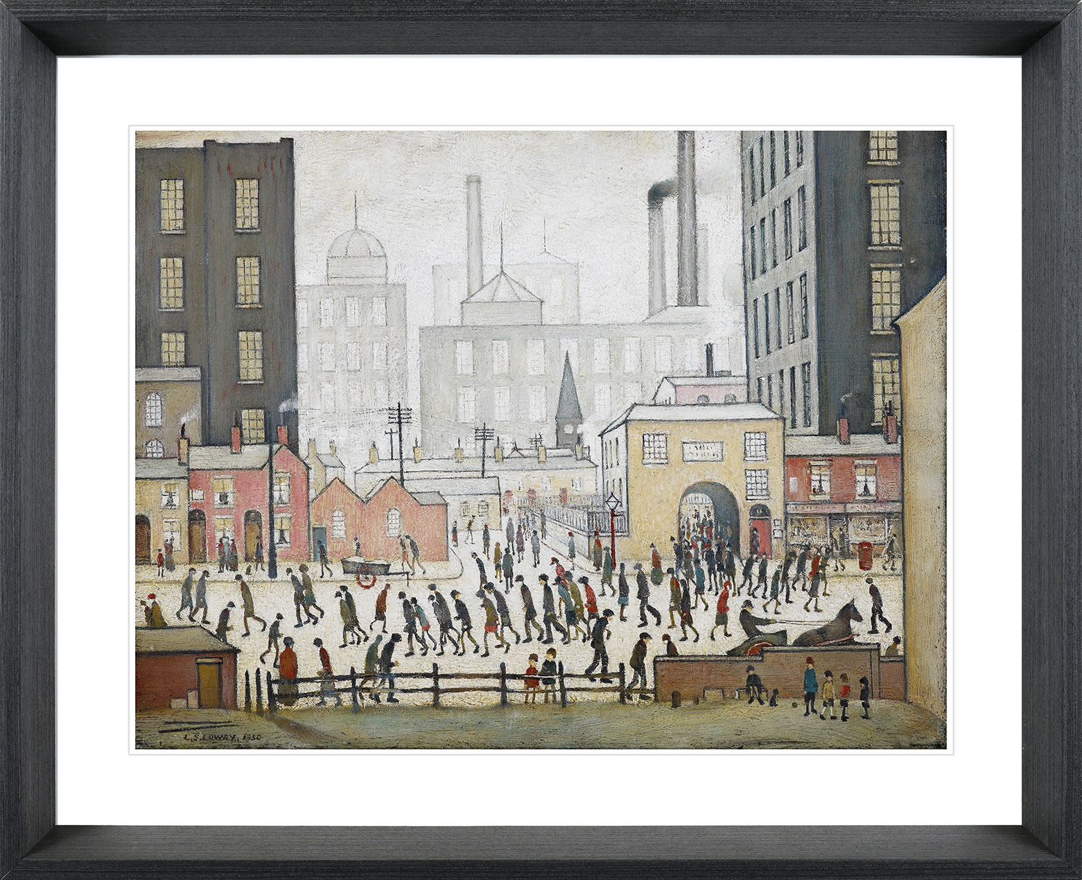 L.S. Lowry (Coming From The Mill, 1930) Pre-Framed Art Print | The Art ...