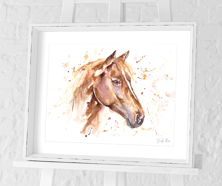 Jennifer Rose (Glorious Horse) Pre-Framed Art Print | The Art Group