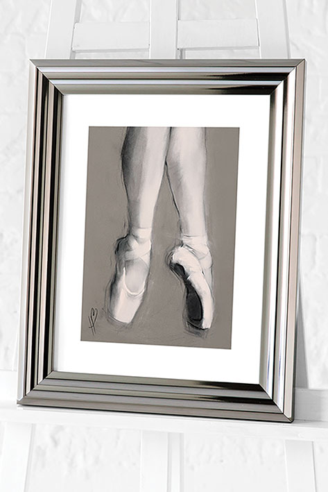 Hazel Bowman (Dancing Feet II) Pre-Framed Art Print | The Art Group
