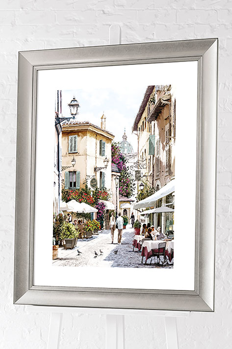 Richard Macneil (Café Stroll) Pre-Framed Art Print | The Art Group