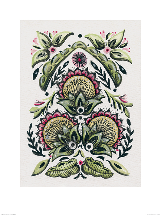 Amanda Colville (Folk Floral I) Art Print | The Art Group