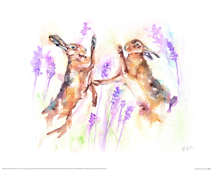 Jennifer Rose (Spring Hares) Canvas Print | The Art Group