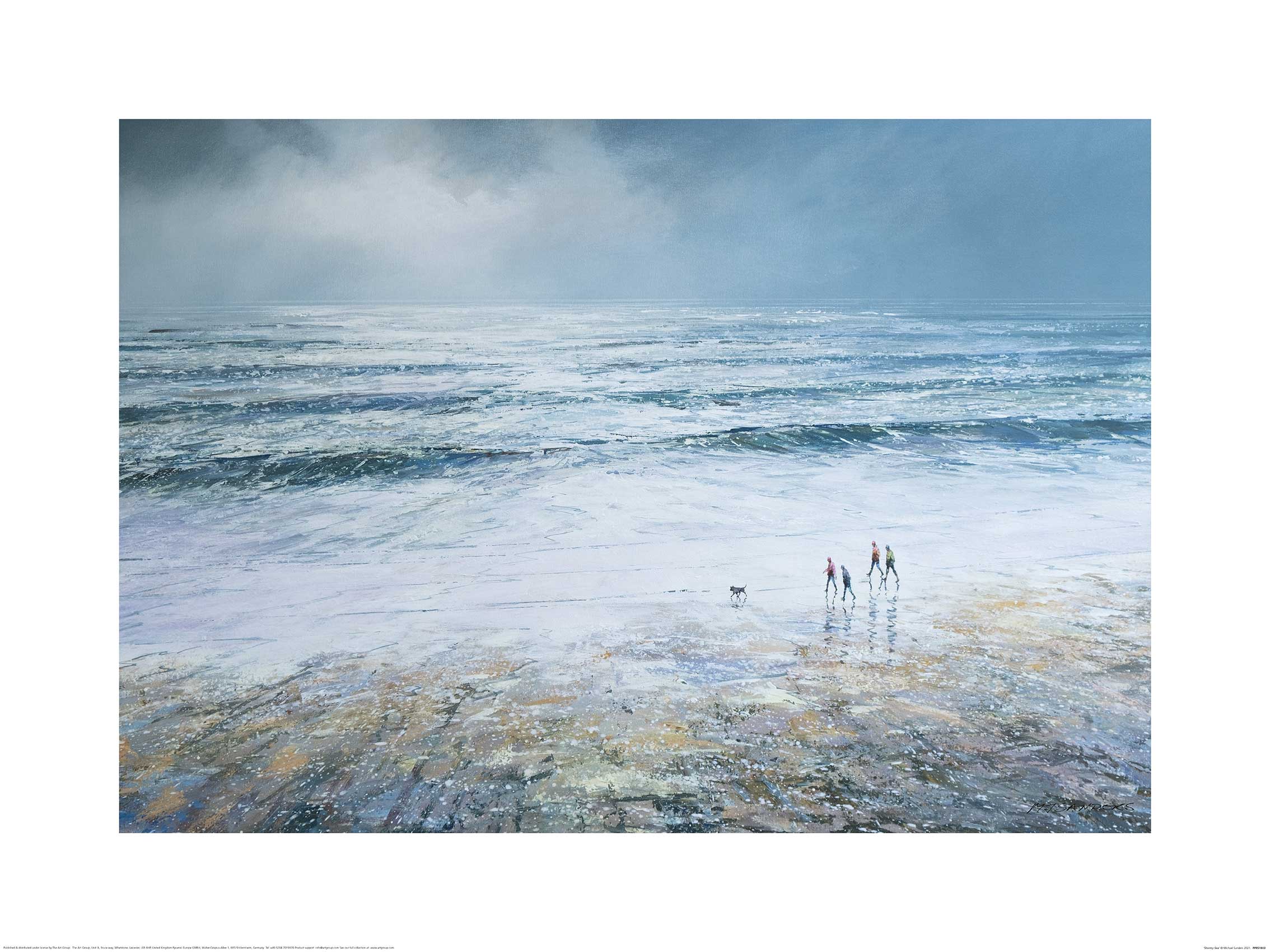 Michael Sanders (Stormy Sea) Canvas Print | The Art Group