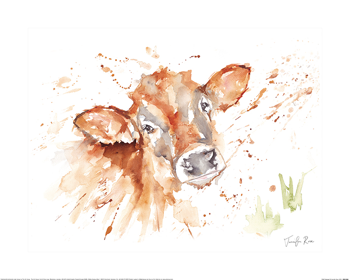 Jennifer Rose (Calf Cuteness) Art Print | The Art Group