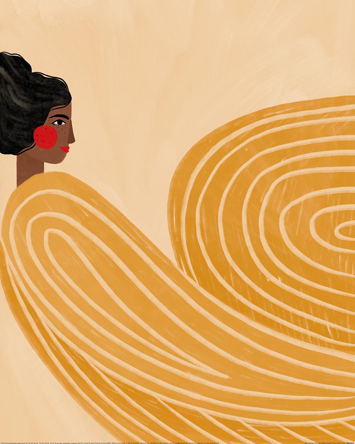 Bea Muller (The Woman with the Yellow Stripes) Art Print | The Art Group