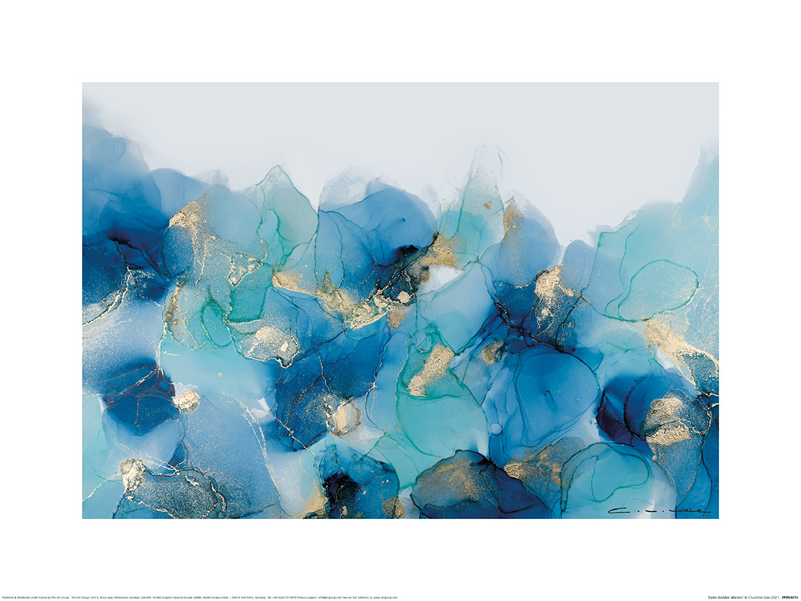 Charlotte Vale (Calm Golden Waters) Mounted Print | The Art Group