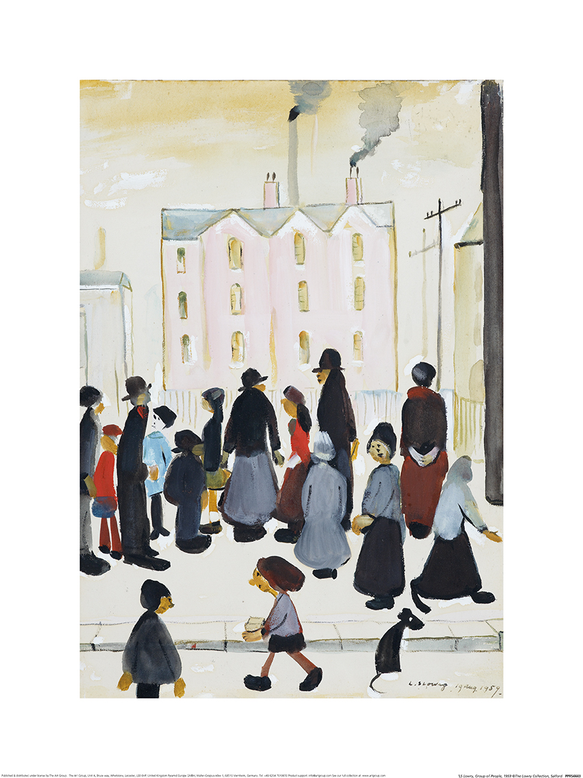 L.S. Lowry (Group of People, 1959) Art Print | The Art Group