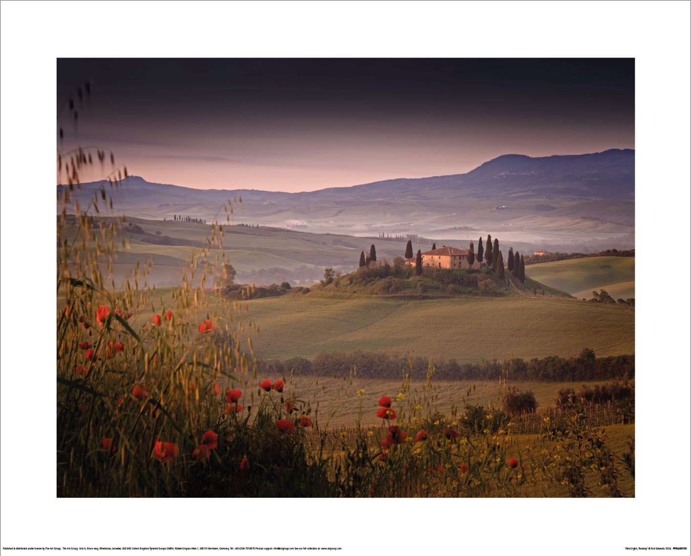 Famous Tuscany Paintings The Lavender Road Tuscany Landscape