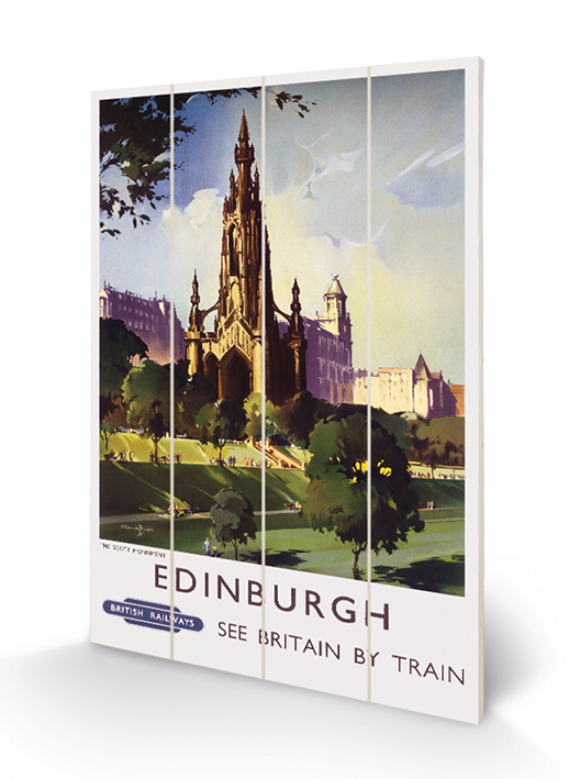 Edinburgh (The Scott Monument Claude Buckle) Wood Print | The Art Group