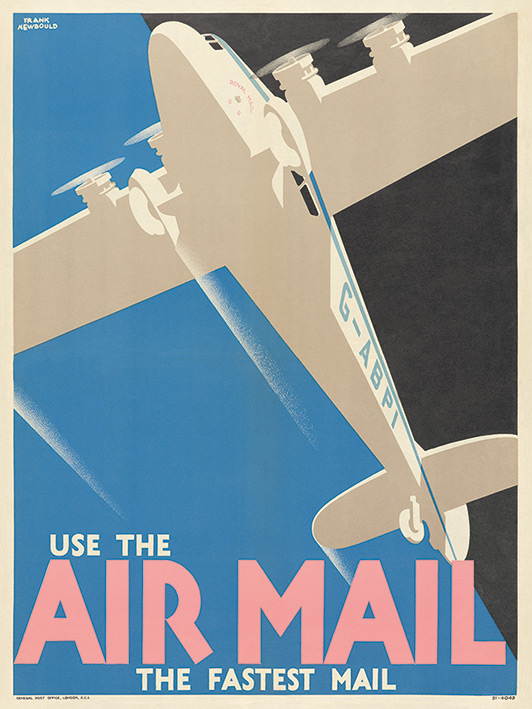 Postal Museum (Use the Air Mail by Frank Newbould 1933) Canvas Print ...