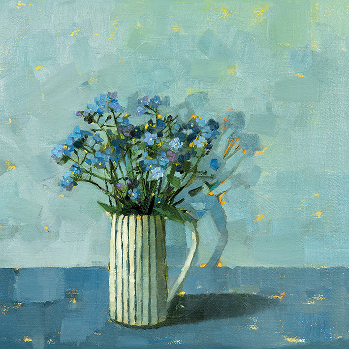 Anne-Marie Butlin (Forget-Me-Nots) Pre-Framed Art Print | The Art Group