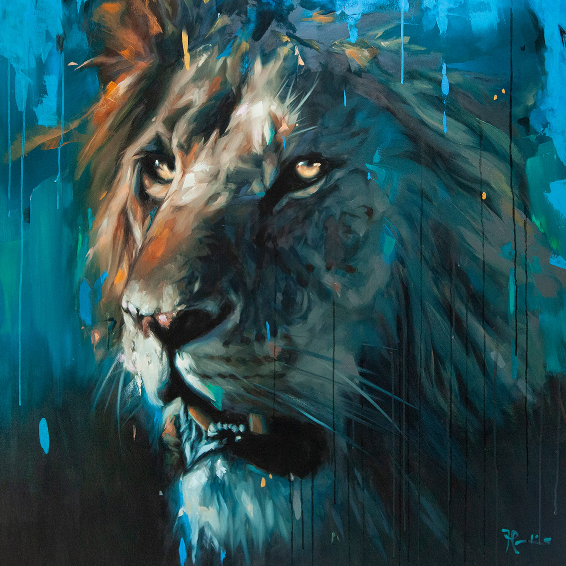 Frank Pretorius (Lion) Canvas Print | The Art Group