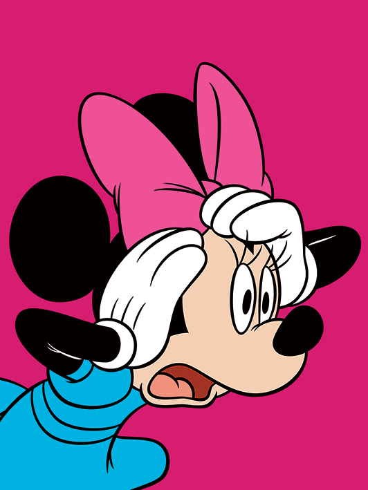 Minnie Mouse (Shocked) Canvas Print | The Art Group