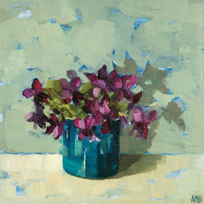 Anne-Marie Butlin (Wild Violets) Pre-Framed Art Print | The Art Group
