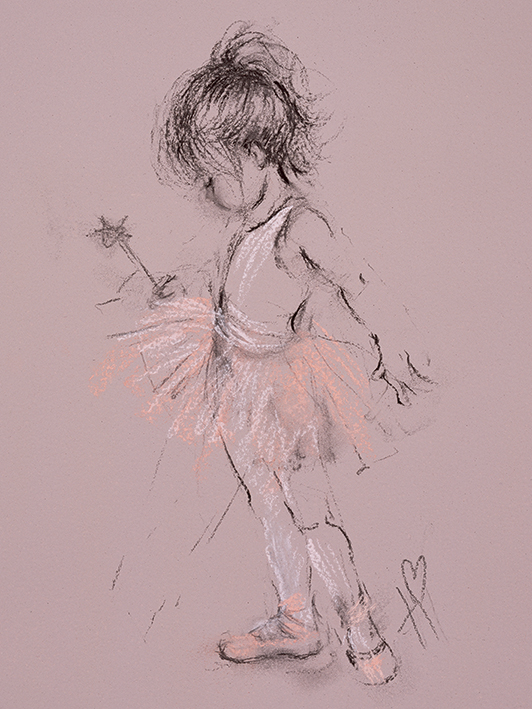 Hazel Bowman (Little Ballerina II) Canvas Print | The Art Group
