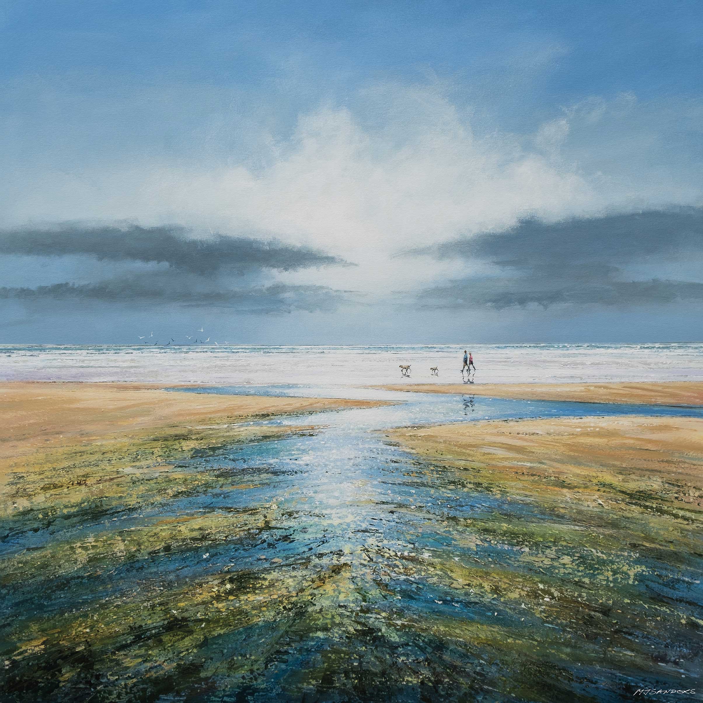 Michael Sanders (Walking the Dogs) Canvas Print | The Art Group